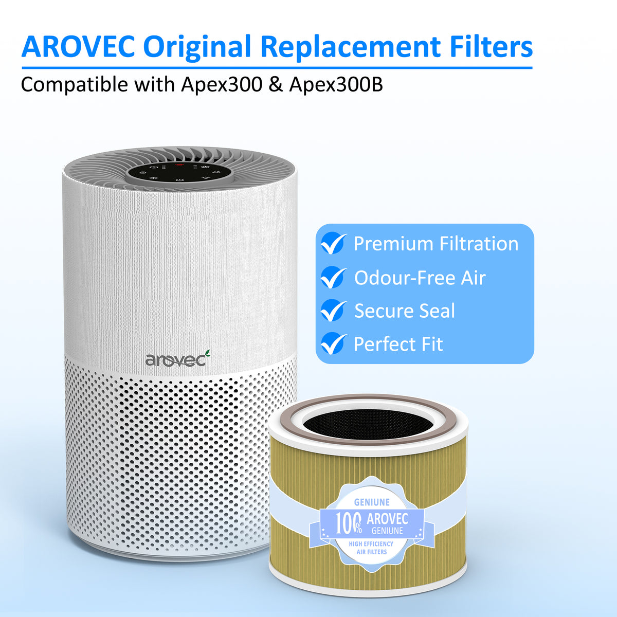 AROVEC Apex300 Allergy Replacement Filter – Arovec